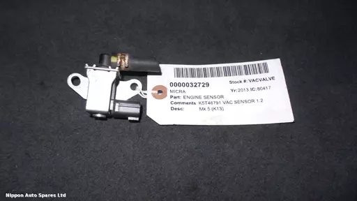 Nissan Micra Engine Sensor 2013 Mk4 (k13) K5t46791 Vac Sensor 1.2: 32729