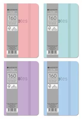 Notebook Slim Soft Touch 160 Pages Assorted