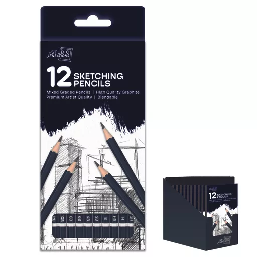IG Design Group 12 Pack Sketch Pencils