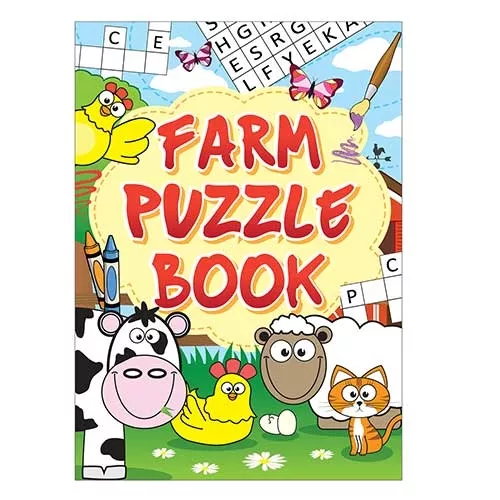Farm Puzzle Fun Book - 16pp Pack of 48