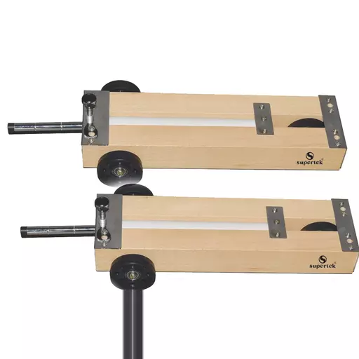 DYNAMIC TROLLEY SET, WOODEN, PAIR