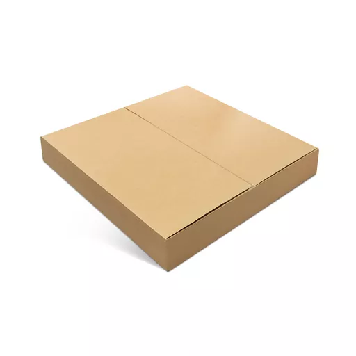 Natural kraft corrugated cardboard wreath box