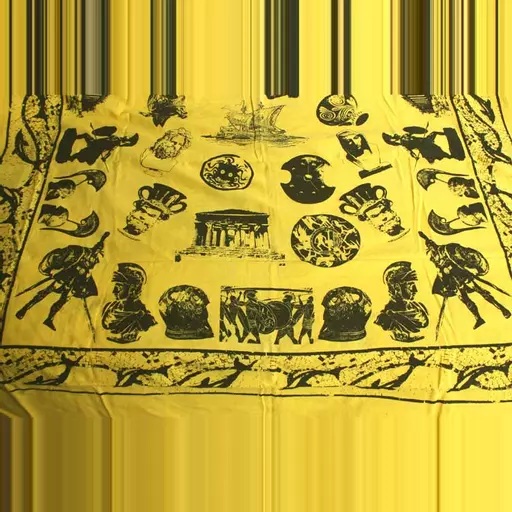 Yellow Ancient Greece Display Drape | Starbeck Education