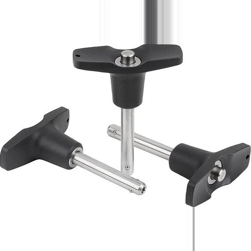 Ball Lock Pin With T Grip. 16mm Pin Diameter. 40mm Clamping Length ...