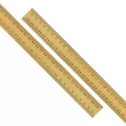 1 Metre Wooden Ruler Vertical reading cm both sides