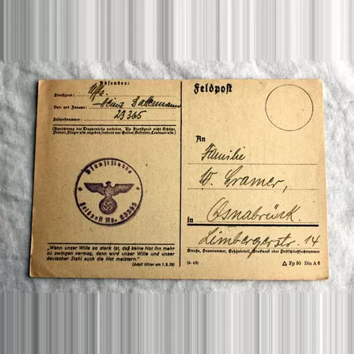 German Fieldpost Postcards | Starbeck Education