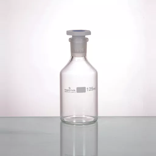 Reagent Bottles, clear glass with interchangable dust proof stopper, 100ml