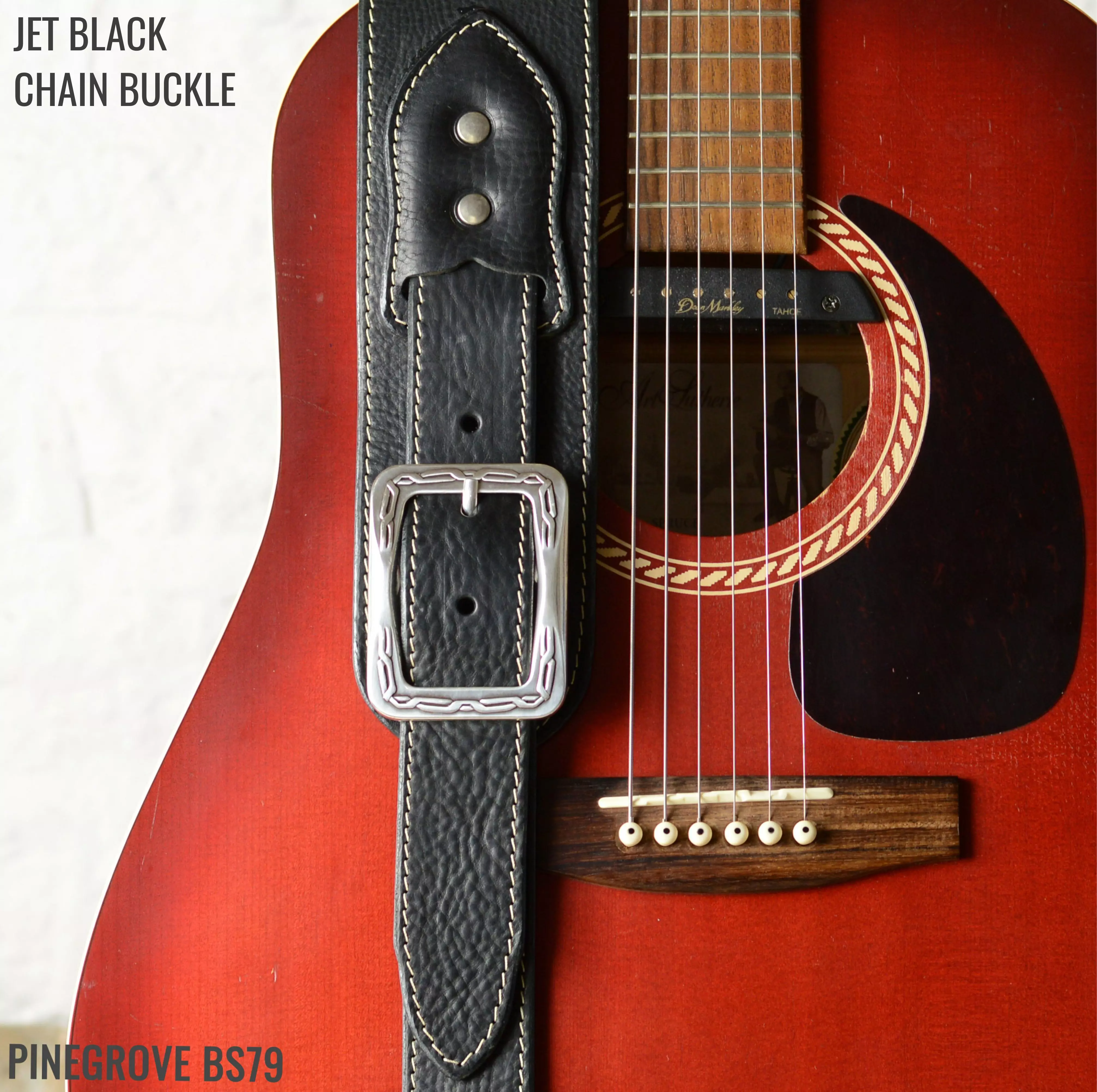Statement guitar straps with buckles, range of styles