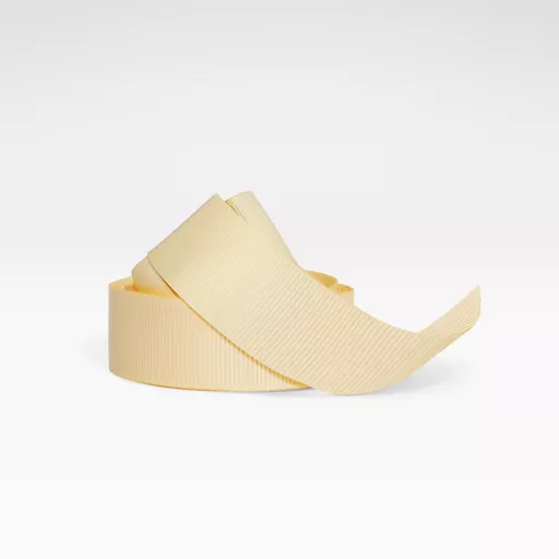 Cream grosgrain ribbon