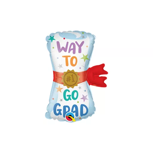 Way To Go Grad 14" MIni Foil Balloon