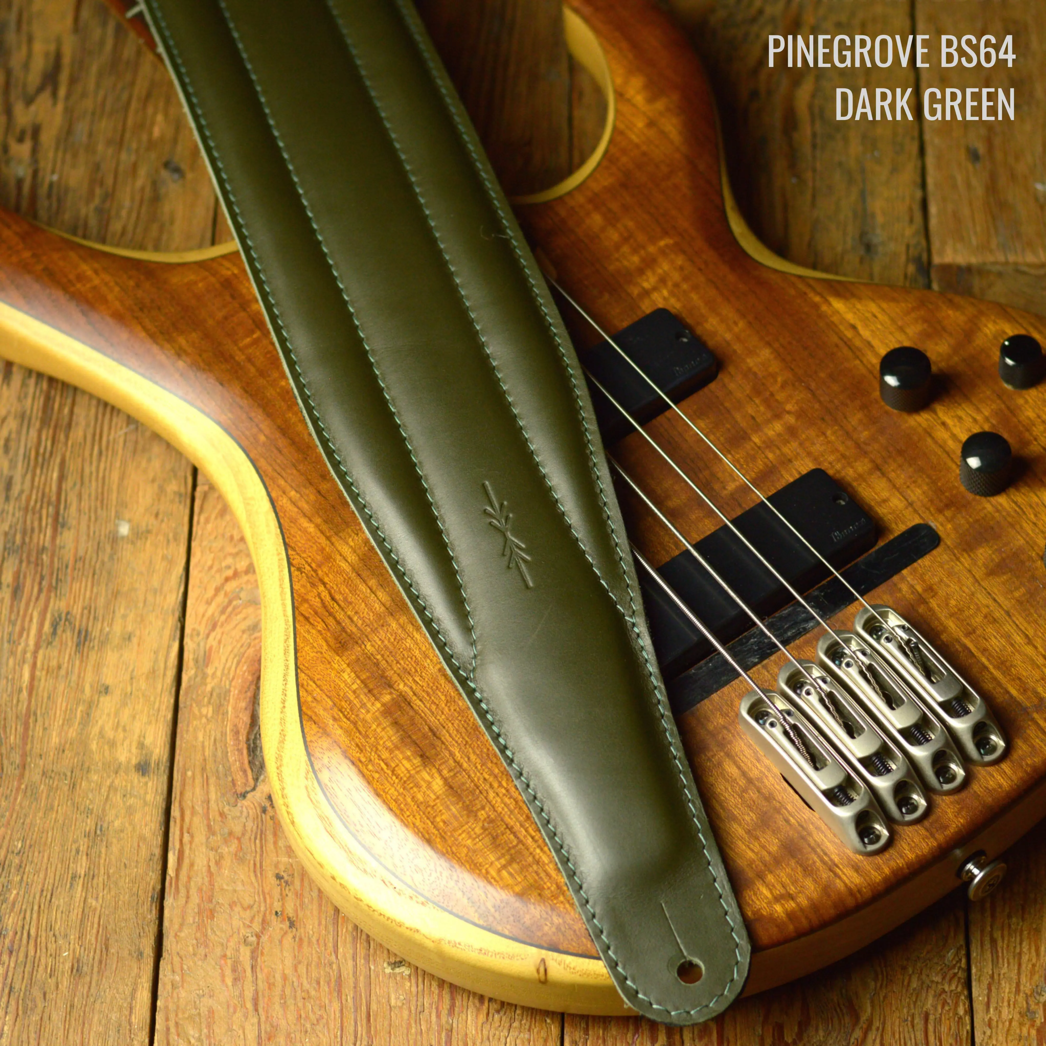 Leather Bass Guitar Straps | Pinegrove Leather