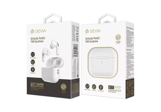 Devia - Airbuds Pro2 - True Wireless Earbuds & Charging Case - White