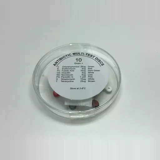 ANTIBIOTIC SUSCEPTIBILITY DISCS GRAM POSITIVE PK10