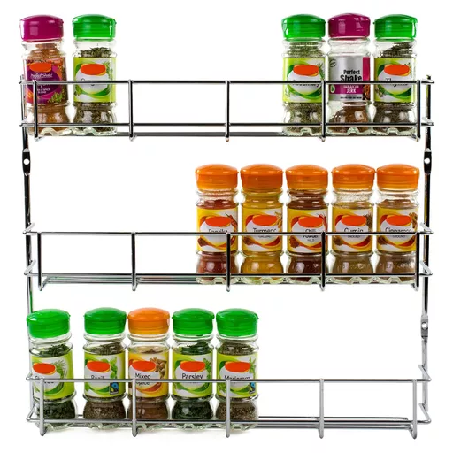 Spice Rack 3 Tier Chrome for