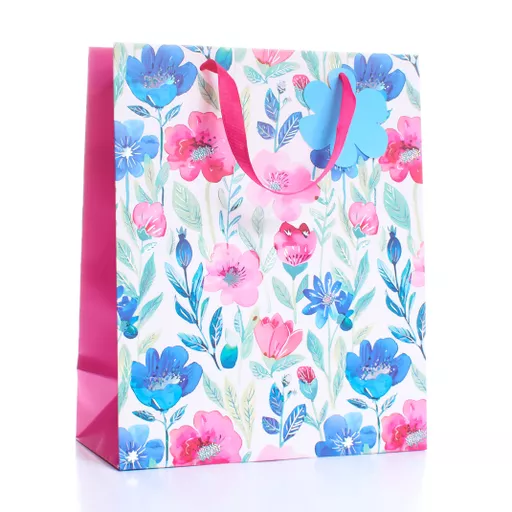 Tiger Feet 6 Pack Gift Bag Floral Medium