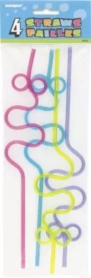 XX_9122|4 Squiggle Loop Straws