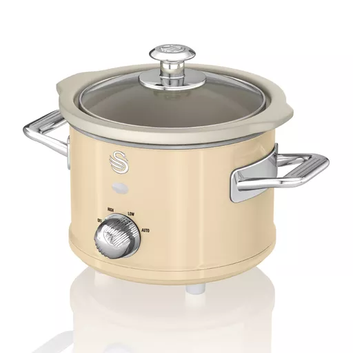 1.5L Slow Cooker Retro Cream