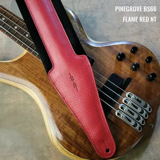 BS66 Leather Bass Guitar Strap | Pinegrove Leather