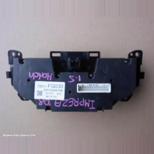 Subaru Impreza Heater/ac Controller 2008 Mk3 Ge/gv/gh/gr 72311fg030 ...