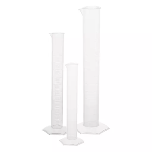 Plastic Cylinders measuring graduated, 100ml