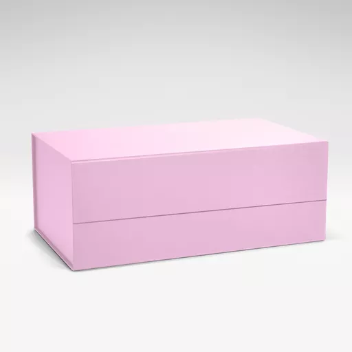 Baby pink matt laminated magnetic luxury gift box