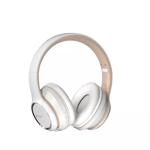 Devia - Kintone Foldable On-Ear Wireless HD Headphones - White