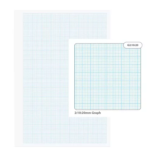 A4 Graph Paper 2/10/20mm 500 Sheets