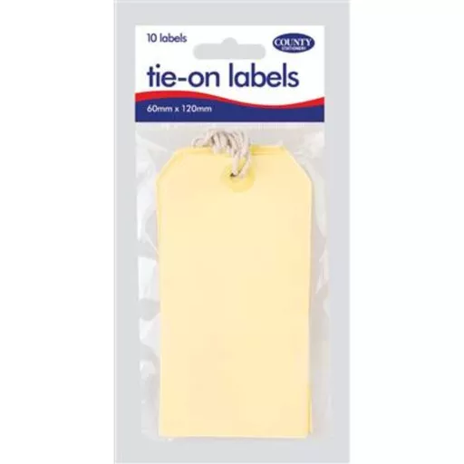 Tie On Labels Manilla 6 x 11cm