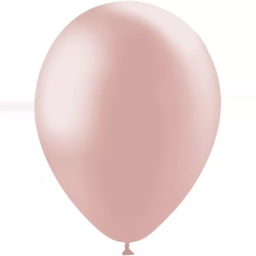 Decotex Pro 50 Pack Latex Balloons Metallic Rose 11"