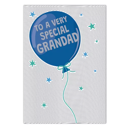 Kingsley 6 Pack Cards C50 Everyday Birthday Grandad Traditional Balloon