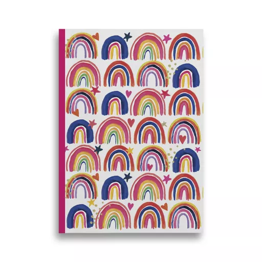 Notepad Rainbow A4 Lined 80Gsm 100 Sheets