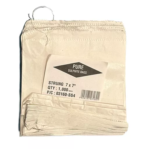 Magnum 1000 Pack Paper Bag White 7x7"