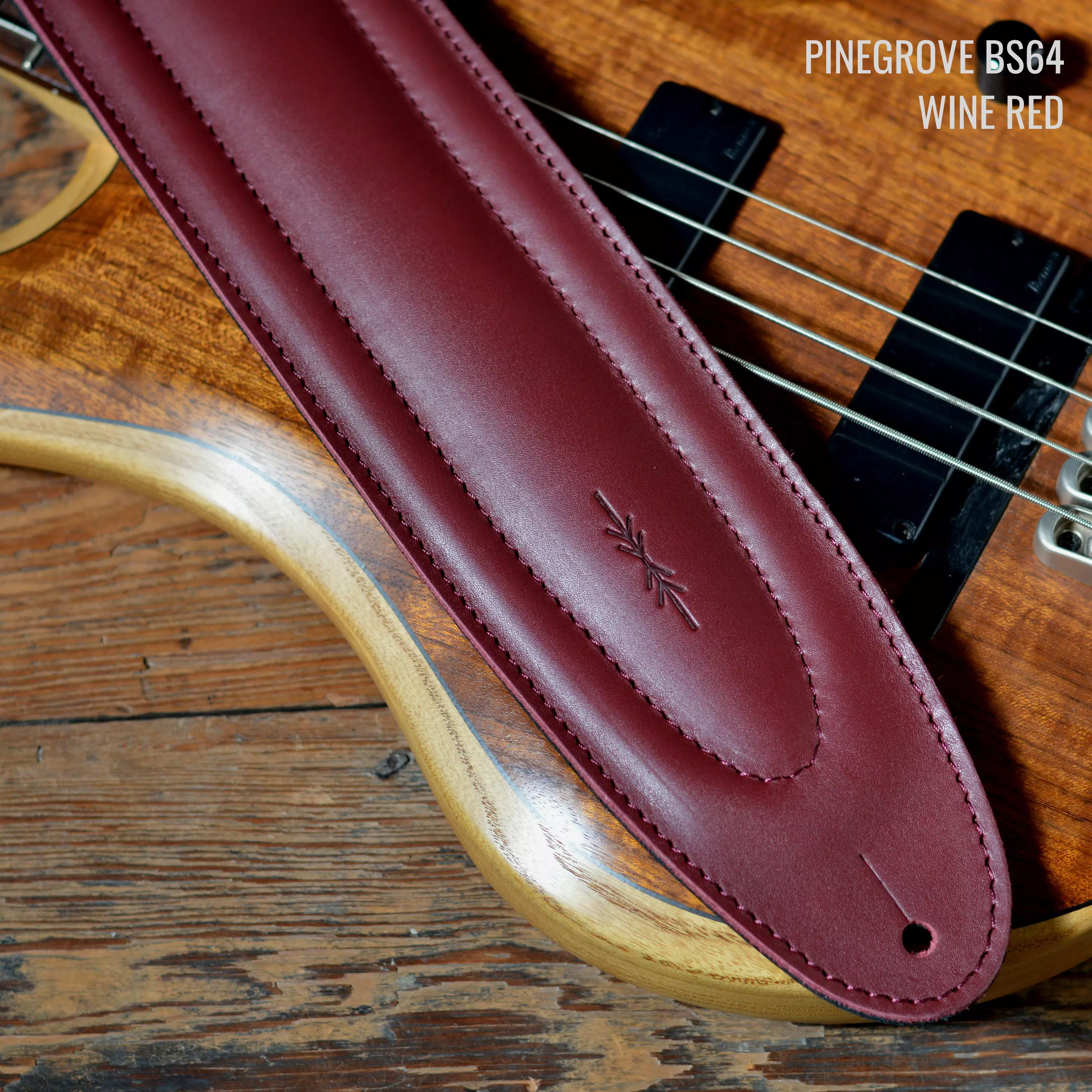 Leather Bass Guitar Straps | Pinegrove Leather