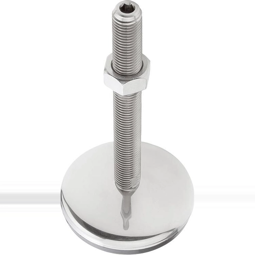 Levelling Foot With Hex Socket. 120mm Foot Diameter. M30x150mm Thread ...
