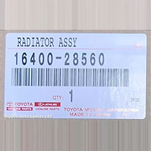 Toyota Alphard Radiator 2009 Mk2 (ah20) New Genuine Toyota Alphard Rad