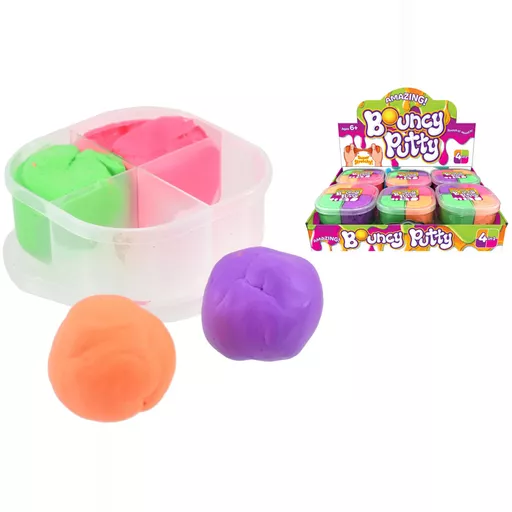 Kandy Toys 12 Pack Bouncy Putty 50g