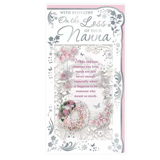 6pk Cards Sympathy Loss Of Nana