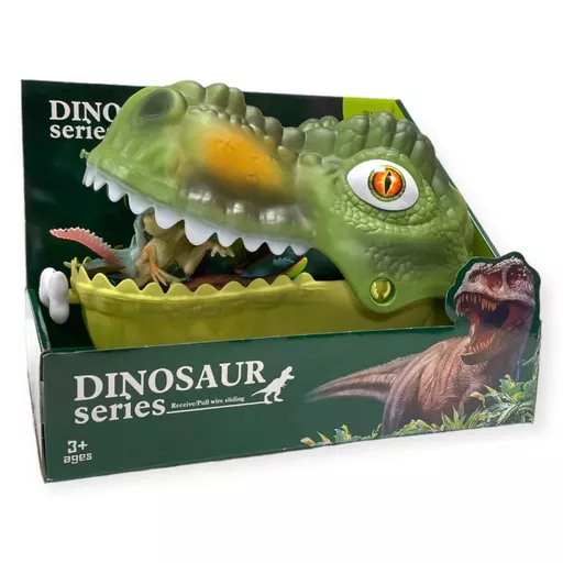 Dinosaur Head 9Pc Play Set With Sound
