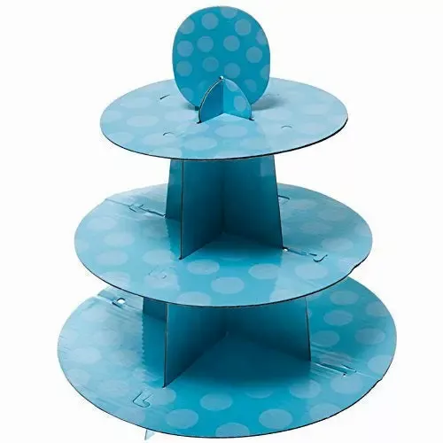 Baby Shower Blue Cupcake Stand