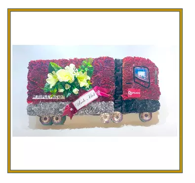 Transit Van Pick up truck funeral tribute