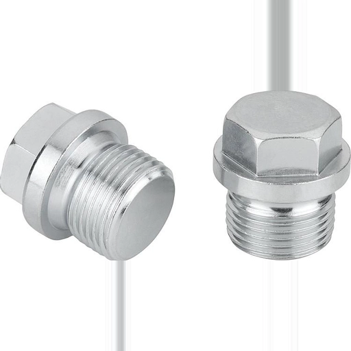 Screw Plug Without Vent. 1" Thread. Steel.