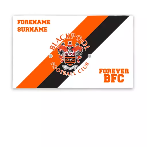 Personalised Blackpool Forever 5ft x 3ft Banner | Officially Licensed