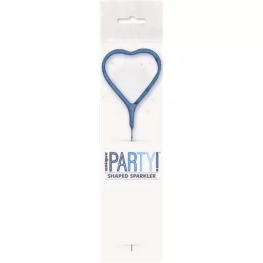 Sparkler 7" Heart Blue