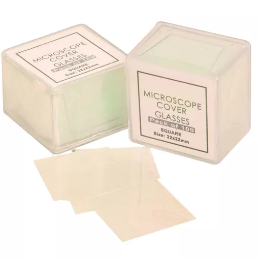 Microscope cover glass, 18x18mm