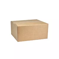Natural kraft unprinted corrugated cardboard shipping box "double wall"