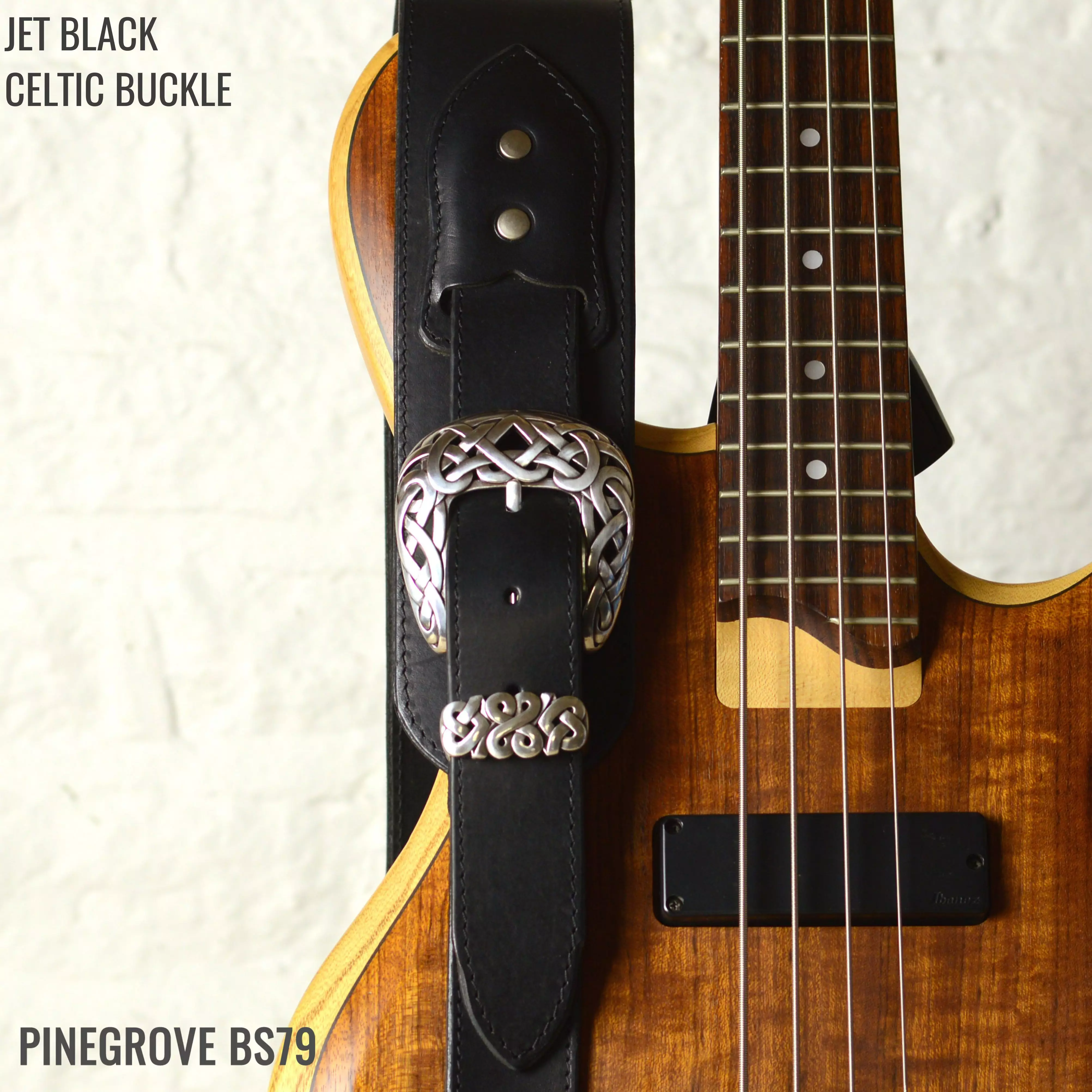 Statement guitar straps with buckles, range of styles