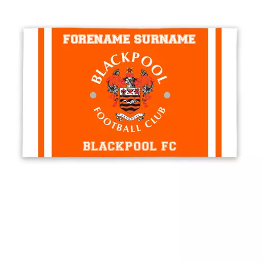 Personalised Blackpool Crest 5ft x 3ft Banner | Officially Licensed