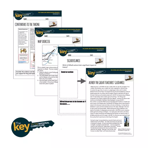 Key to... The Viking and Anglo-Saxon Struggle For the Kingdom of ...
