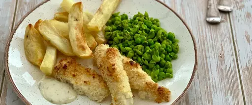Cod Goujons with Chunky Chips and Tartar Sauce | Recipes | Tower Housewares
