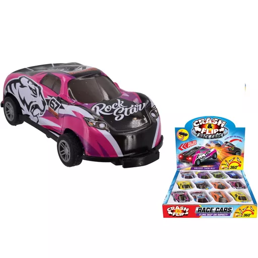 Kandy Toys 12 Pack Crash & Flip Race Car